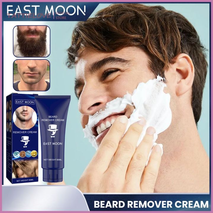 Tattielove 60ml Men's Face Permanent Hair Removal Cream clean and non ...