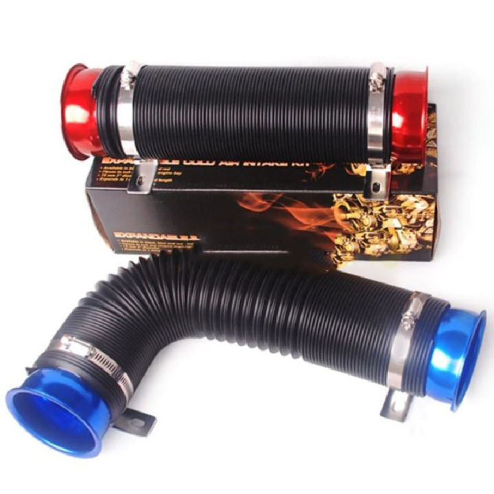 Flexible 76mm (3") Rubber Universal Car Engine Air Intake Hose Inlet ...