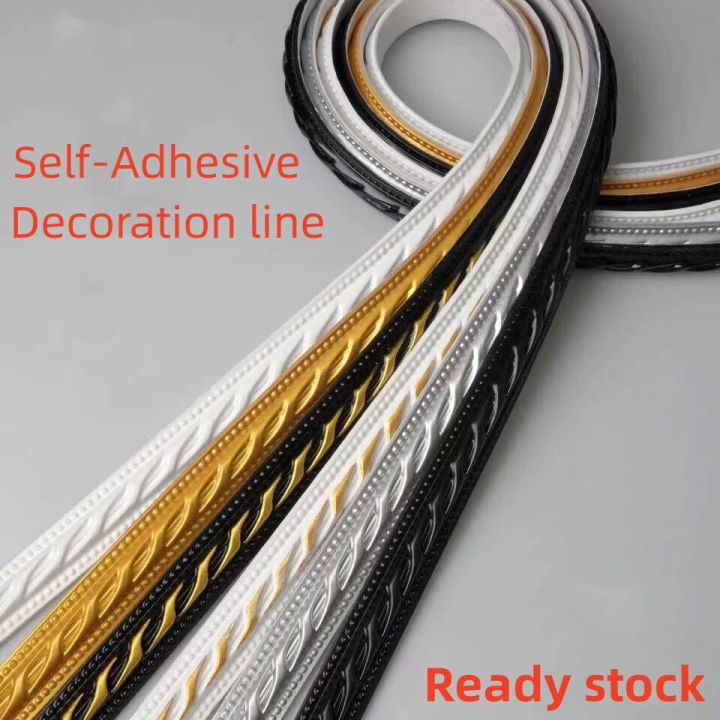 5M PVC Self-Adhesive Decorative Strip Background Wall Shape Photo Frame ...
