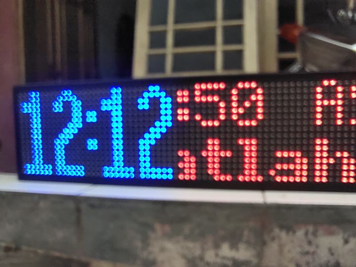 JAM Digital Jadwal Sholat Masjid running text P10 Ukuran 20 cm 100 cm ...