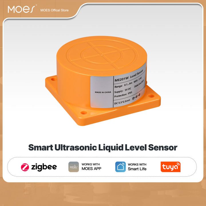 MOES WiFi/ZigBee Ultrasonic Water Level Detector - Smart Tank Monitor ...