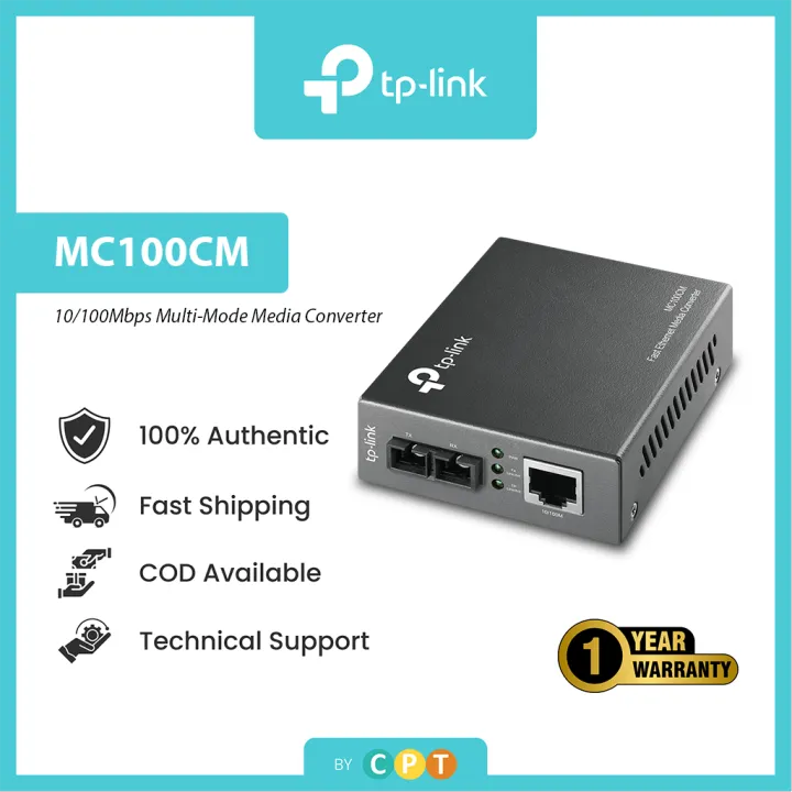 TP-Link MC100CM 10/100Mbps Multi-Mode Media Converter | Lazada PH