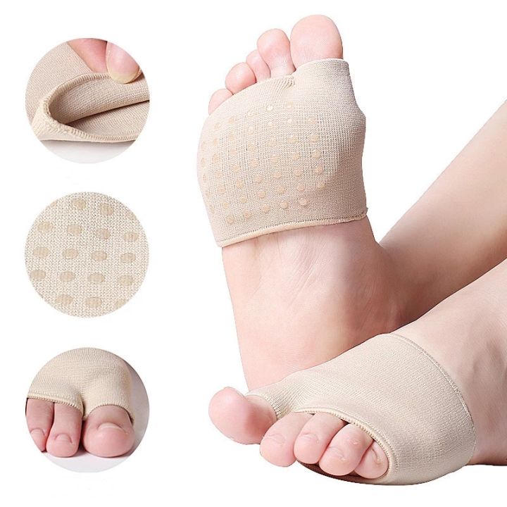 1Pair Metatarsal Sleeve Pads Half Toe Bunion Sole Forefoot Gel Pads ...