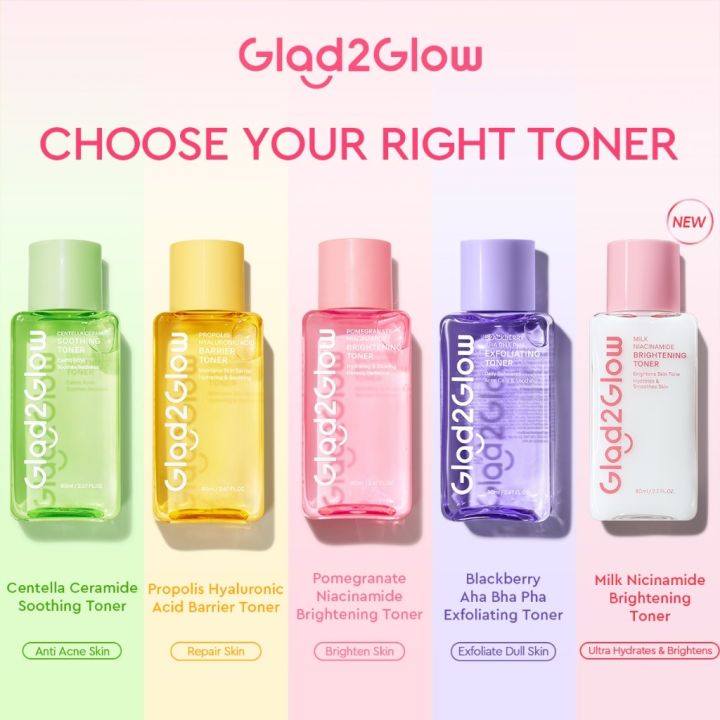 [NEW LAUNCH]G2G Glad2Glow Face Toner Niacinamide Brightening ...