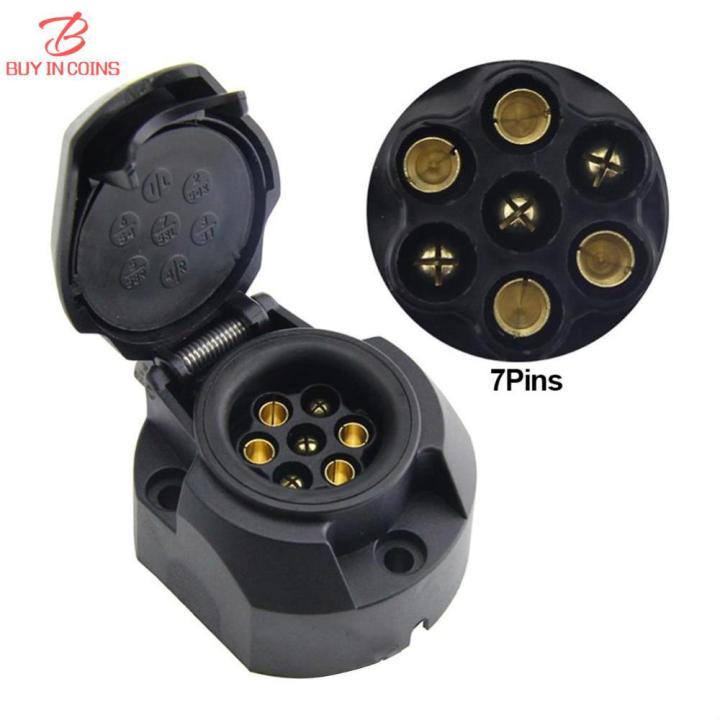 BC 7Pin/13Pin 12V Electrical Connector Adapter Euro Trailer Socket Car ...