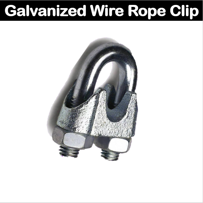 B&N 3mm-8mm per piece Wire Rope Clip Steel Clip GI Cable U Clamp Saddle ...