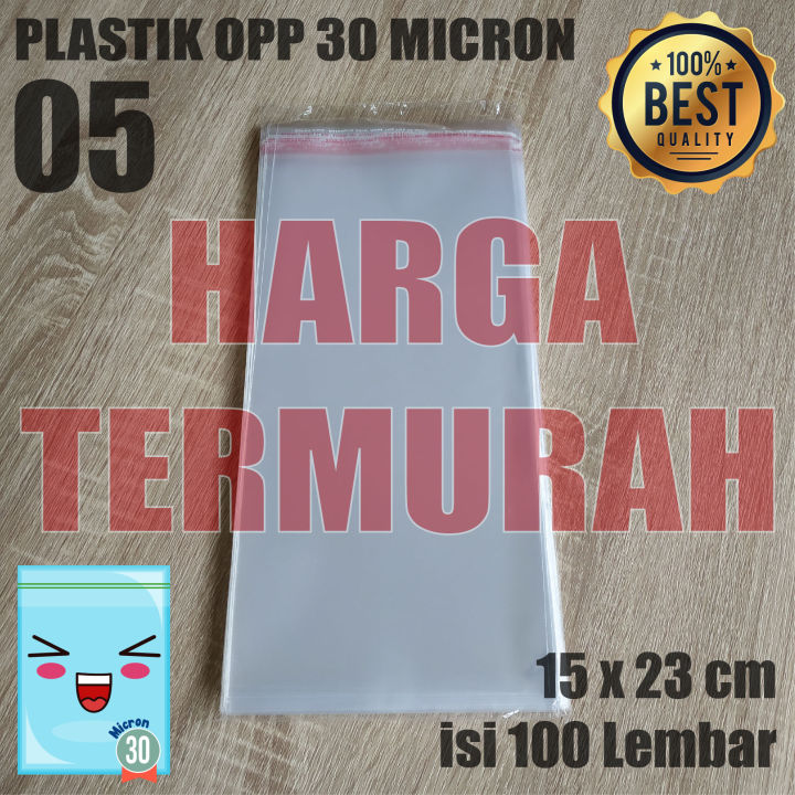 15x23 cm Plastik Opp 30 micron isi 100 lembar | Lazada Indonesia
