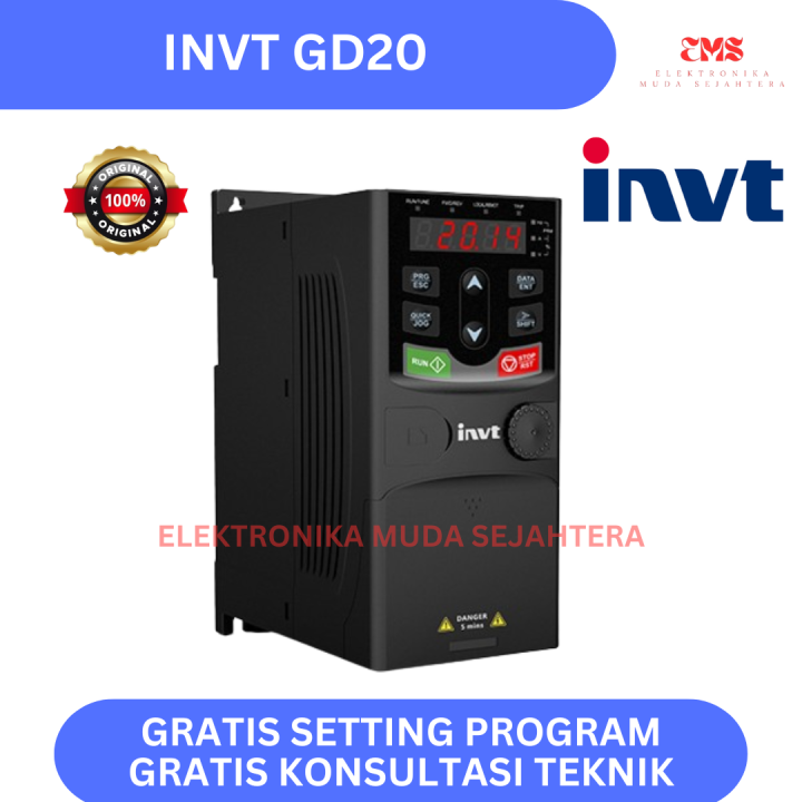 VFD INVERTER INVT GD20-0R7G-4 0.7KW 1HP 380V 3 PHASE VARIABLE FREQUENCY DRIVE | Lazada Indonesia