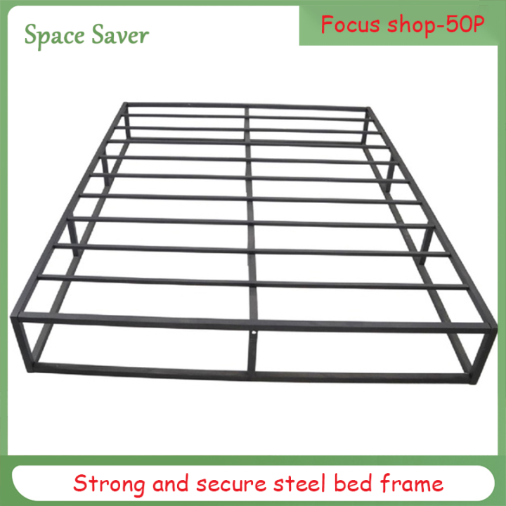Metal Bed Frame Rental room Single iron bed Removable bed | Lazada PH