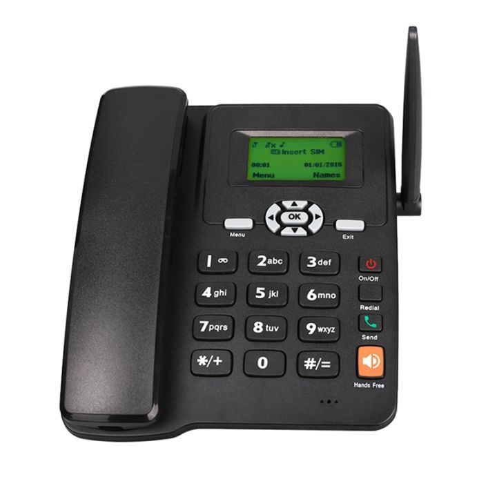 Cordless Phone Desktop Telephone Support GSM 850/1800/1900MHZ Dual SIM ...