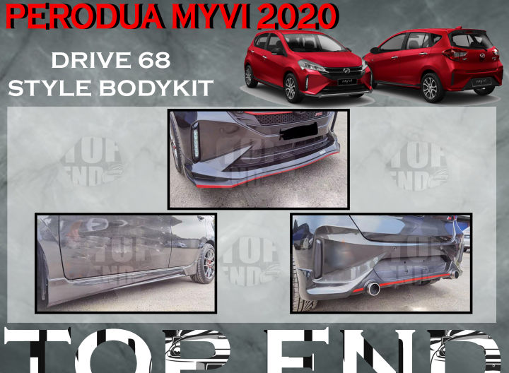 PERODUA MYVI FACELIFT 2022 NEW MYVI DRIVE 68 STYLE FULLSET SKIRTING ...