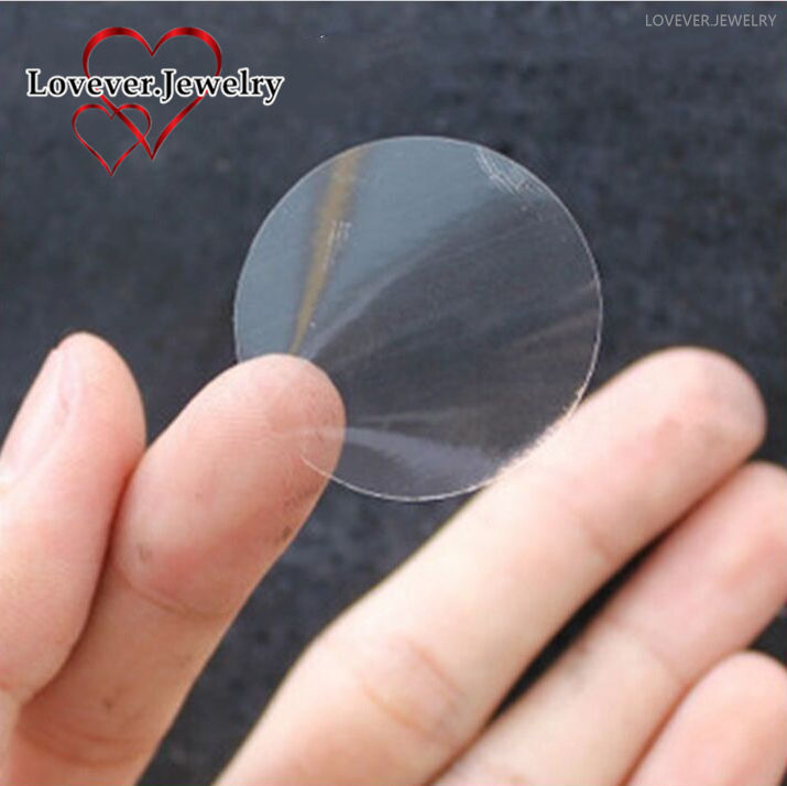 LOVEVER Round Transparent Labels Circle PVC Scrapbooking Labels Seal ...