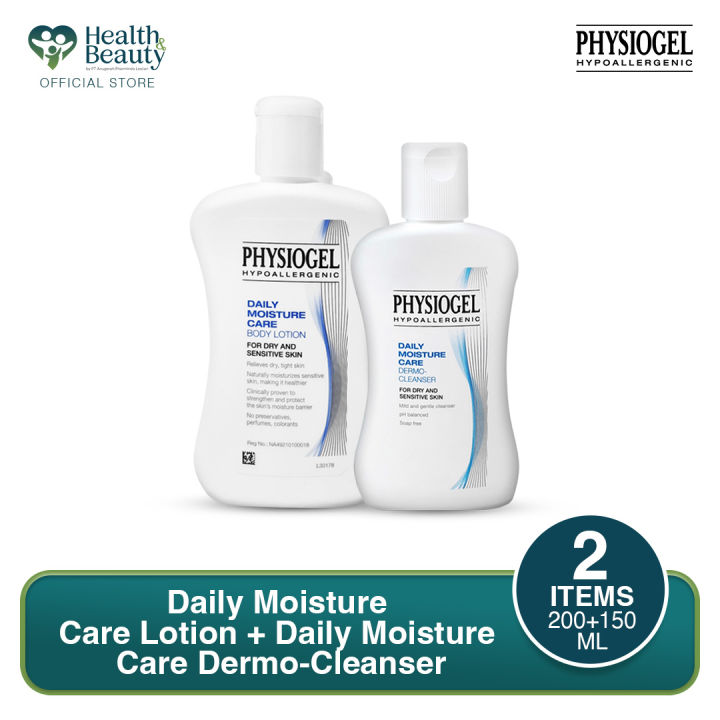 Physiogel Daily Moisture Care Lotion 200 mL + Dermo-Cleanser 150 mL | Lazada Indonesia