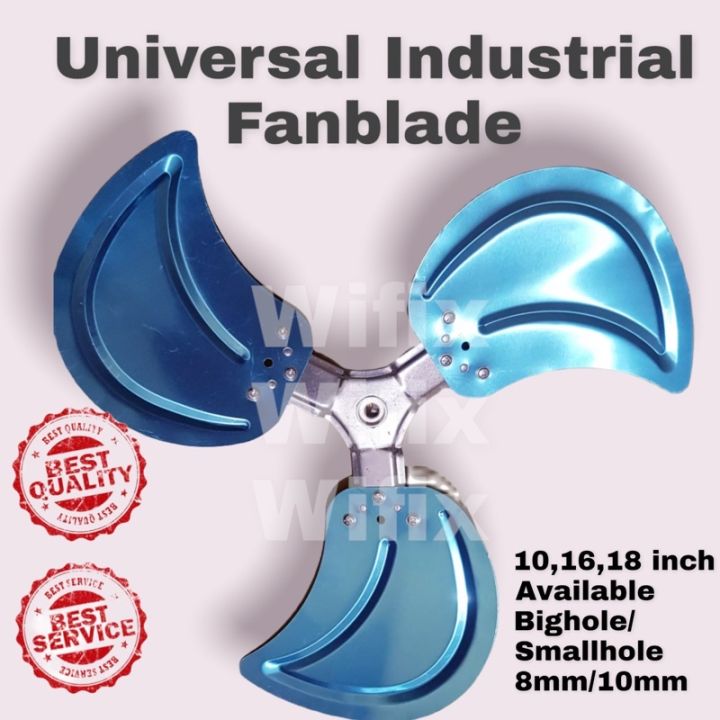 Industrial Electric Fan Blade Elesi 16 inches Aluminum Metal Bakal ...