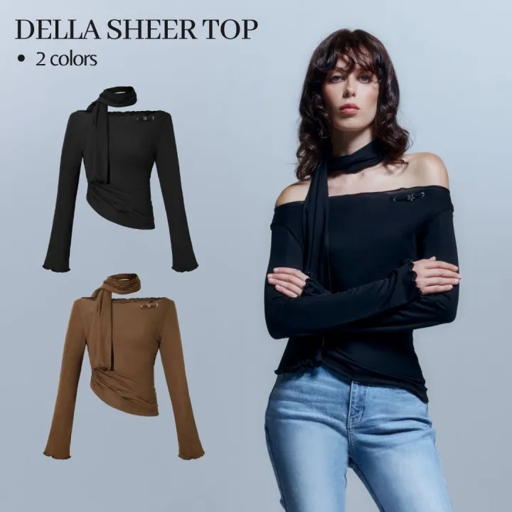 Merge Official - Della Sheer Top (พร้อมส่ง)(เปิดขาย 5 May 12:00 ...