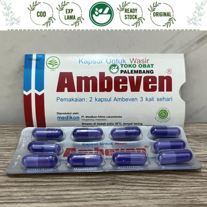 AMBEVEN 10KAPSUL KAPSUL UNTUK WASIR AMEBIEN HEMORRHOID | Lazada Indonesia