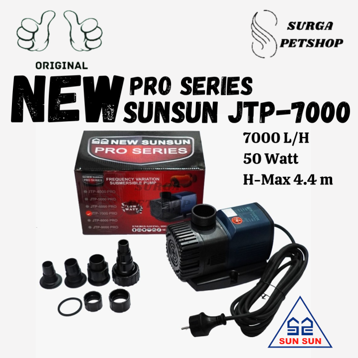 NEW SUNSUN JTP 7000 PRO SERIES POMPA AIR CELUP AKUARUM KOLAM IKAN ...