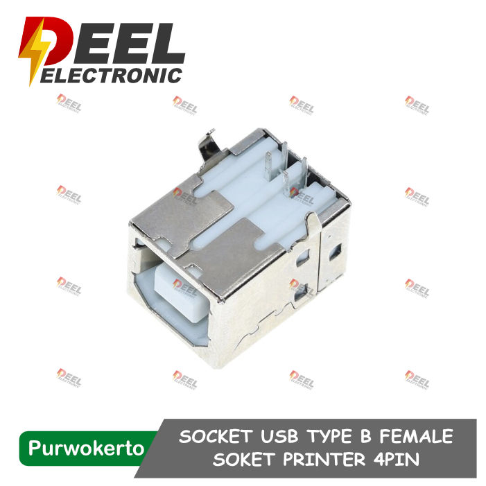 SOCKET USB TYPE B FEMALE 4PIN SOKET PRINTER BETINA KONEKTOR TIPE B | Lazada Indonesia