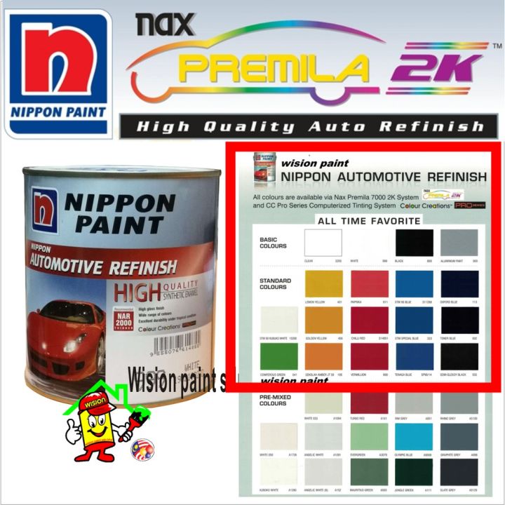 Nippon Paint Automotive Refinish Car Paint / Cat Kereta 1L - 1Liter ...