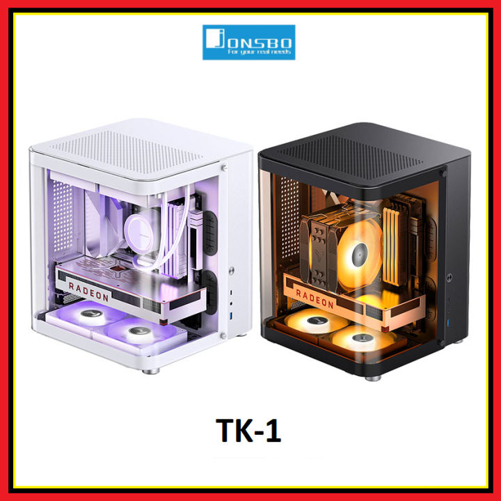 Jonsbo TK-1 PC MATX Gaming Chassis Desktop Casing ( Black / White ) | Lazada