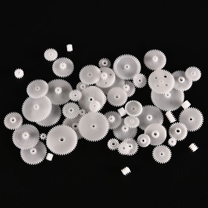 [Faster YG] 58pcs Plastic Gears M0.5 For Motor Robotics Model Shaft ...