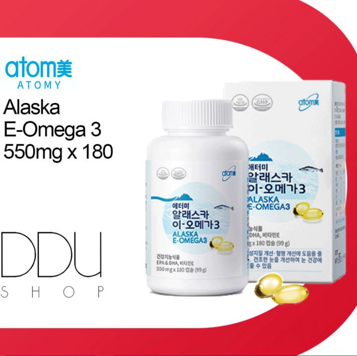 COD Atomy Alaska E-Omega3 550mg x 180capsules Atomy Fish Oil 100% ...