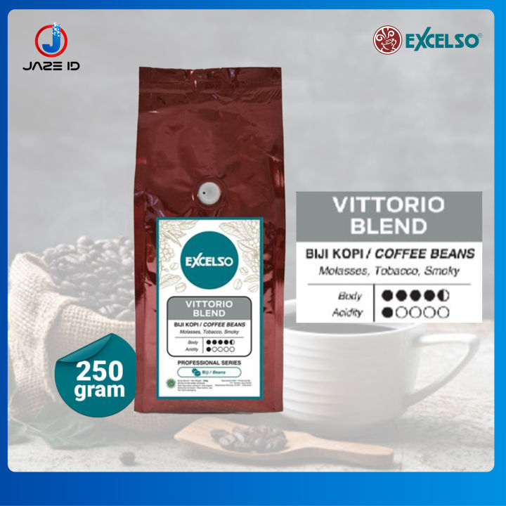 Excelso VITTORIO Silver Beans Coffee Kopi Biji 250 gram | Lazada Indonesia