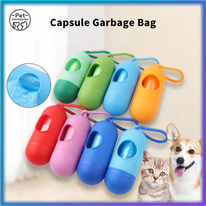 Portable Poop Bags Set garbage bag Mini Portable Pet Dog Waste Garbage ...