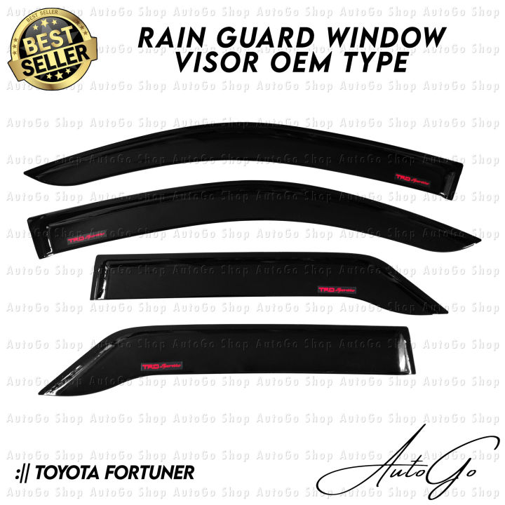 Toyota Fortuner 2016-2020 TRD SPORTIVO Rain Guard Window Visor (OEM ...