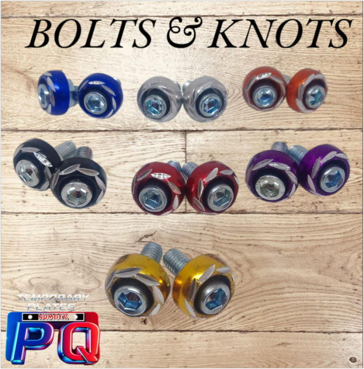 MOTORCYCLE BOLT AND NUTS PAIR PLATE BOLT 6MM CNC ALLEN BOLT SCREW BOLT ...
