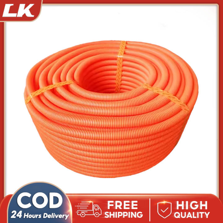 PVC Corrugated Flexible Electrical Conduit Pipe 50/100M Per Roll ...