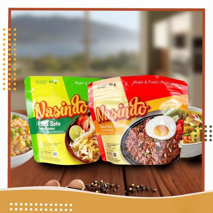 NA NASINDO Nasi Instan Siap Saji / Nasi Goreng Nasi Soto Instant Seduh ...
