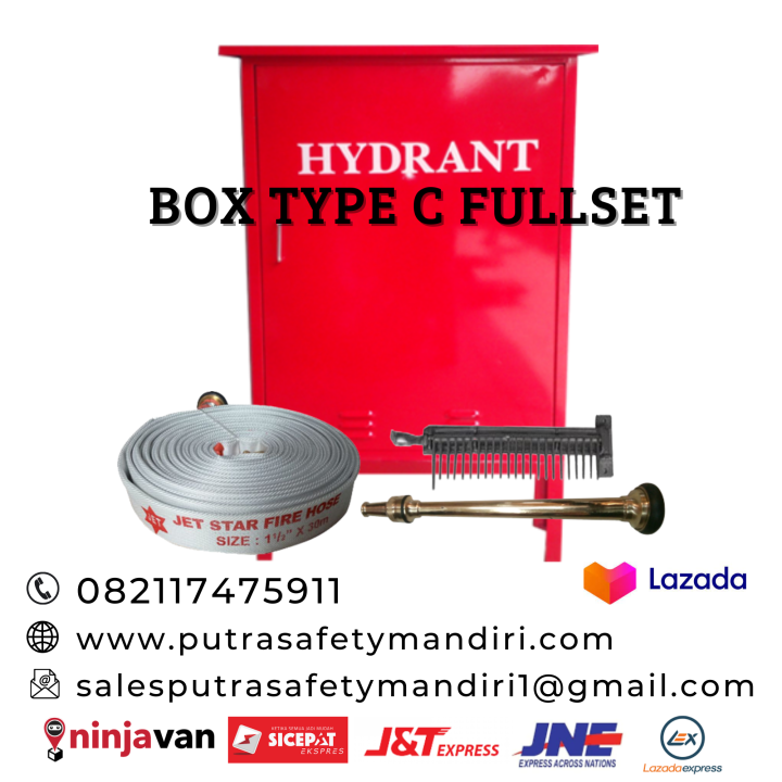 FIRE HYDRANT BOX TYPE C OUTDOOR OHB FULLSET KOTAK PERLENGKAPAN ALAT ...