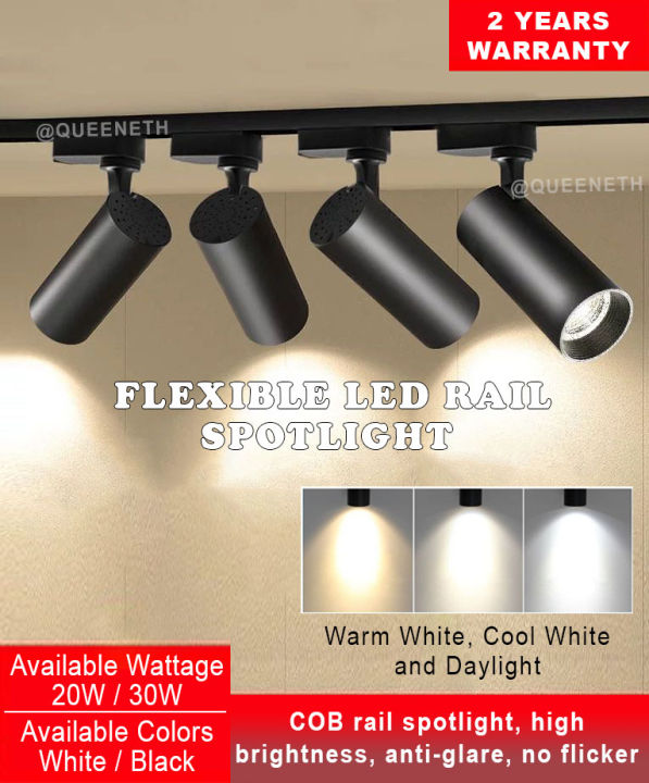 Track Spotlight Slide Light Tri-color 20W 30W LED Spot light Track ...