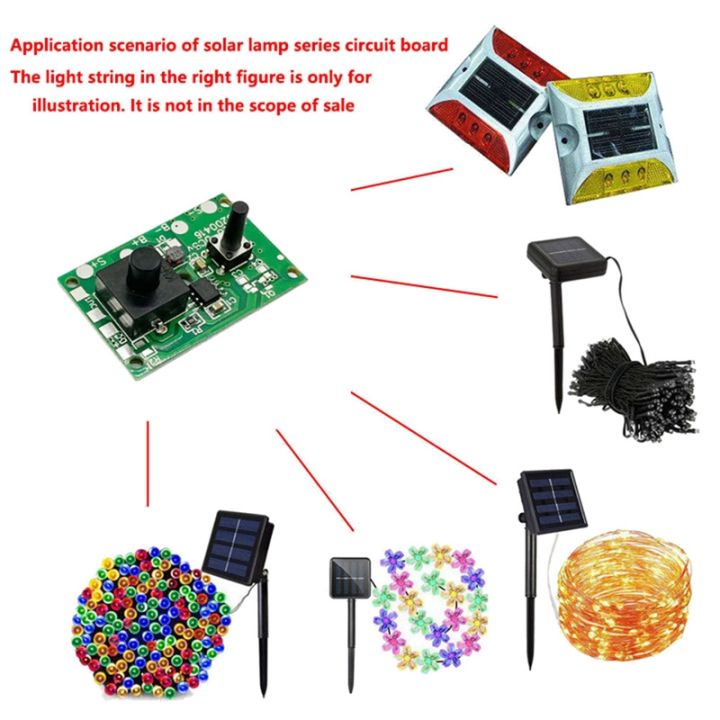 1.2V Solar Lamp String Control Board Circuit Board with Switch Solar ...