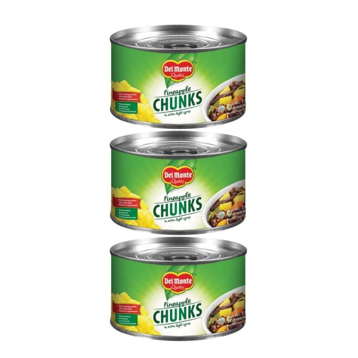 Del Monte Pineapple Chunks 227g- Pack of 3 | Lazada PH