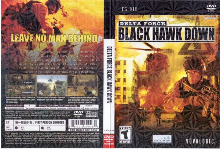 PS2 GAME DELTA FORCE BLACK HAWK DOWN | Lazada