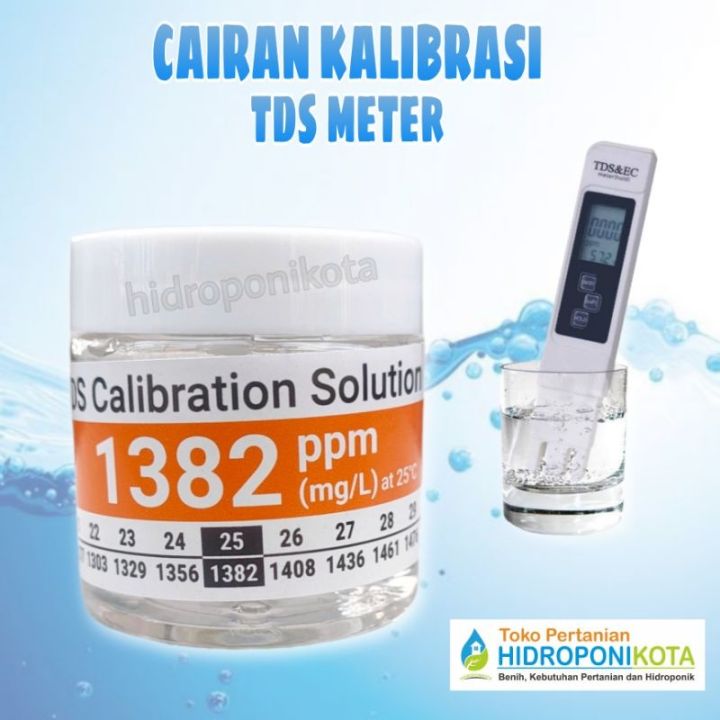 cairan tds kalibrasi 1382 ppm isi 40 ml - cairan kalibrasi tds 1382 ppm | Lazada Indonesia
