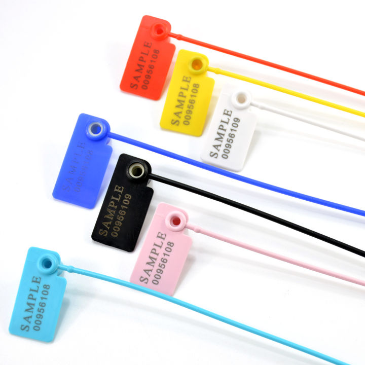 100 Pcs Plastic security seals Custom Clothing Hang Tags Disposable ...