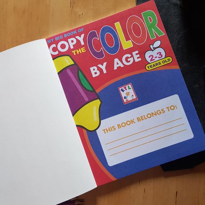 My Big Book Of Copy The Color (By Age 2-3) | Lazada PH