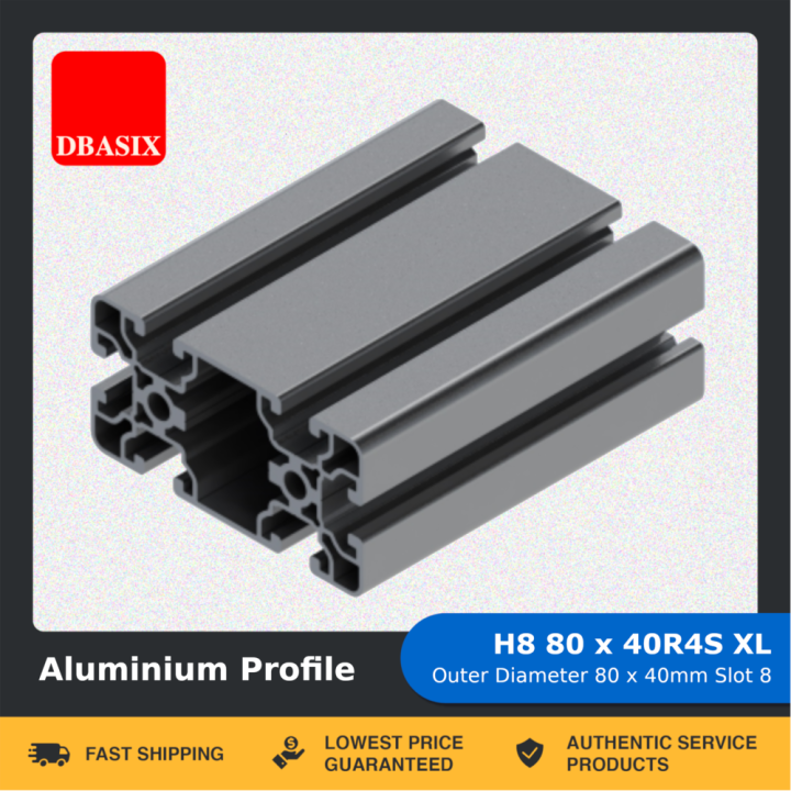 DBASIX - Aluminium Profile / 8040 Aluminium Extrusion Profile / H8 ...
