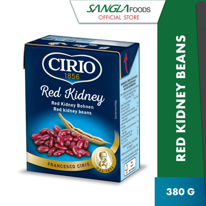 CIRIO RED KIDNEY BEANS TETRA RECART 380G HALAL CERTIFIED | Lazada