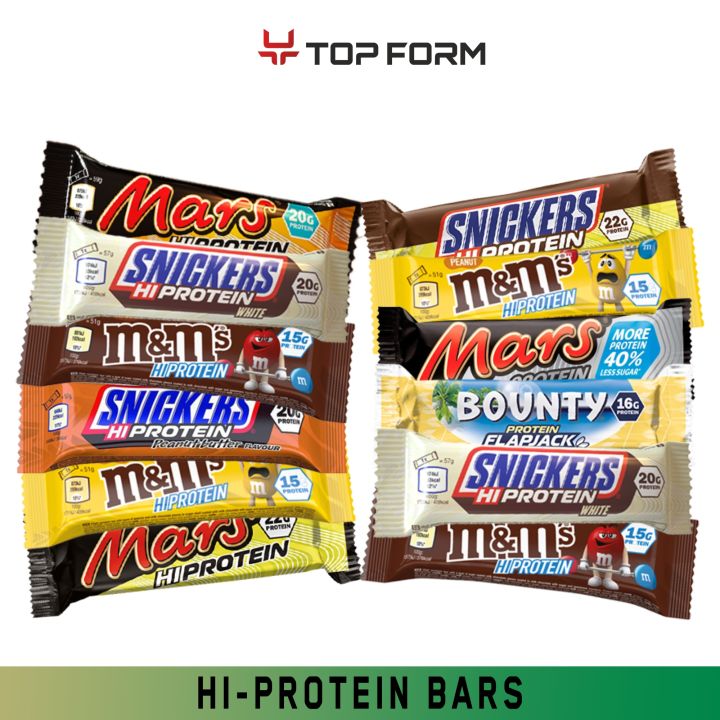 Mars Snickers M&M Bounty Protein Bars-High Protein Energy Snack (per ...