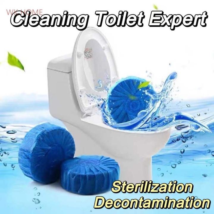 Cleaning Toilet Expert Solid Toilet Cleaner Automatic Blue Ball | Lazada PH