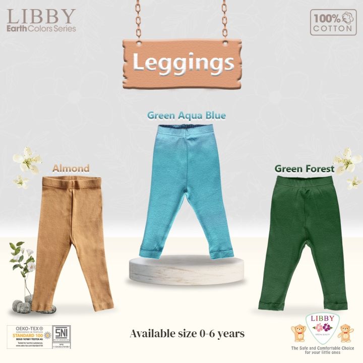 LIBBY NEW Earth Colour Leggings New Series 0-6 Tahun (1pcs) | Lazada Indonesia
