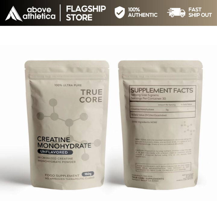 True Core Nutrition Micronized Creatine Monohydrate Powder - 150g ...