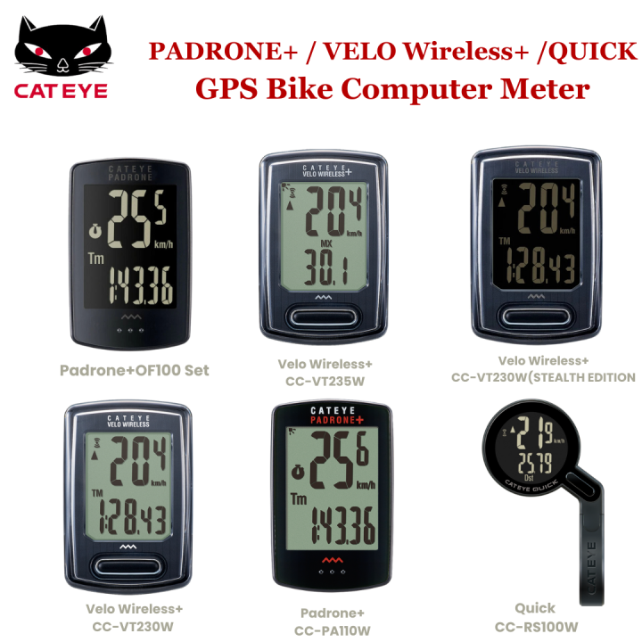 Cateye PADRONE+ VELO Wireless QUICK GPS Bike Computer Meter | Lazada