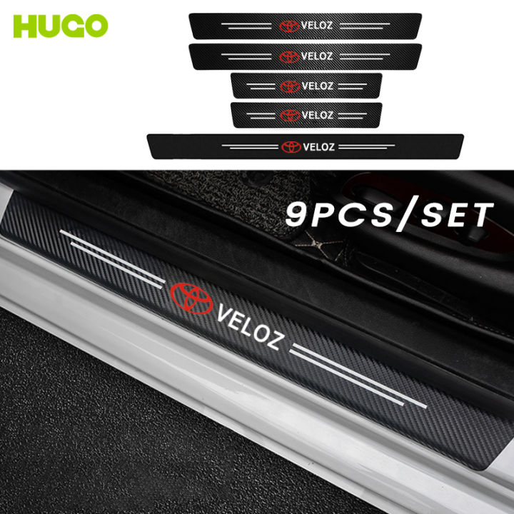 HUGO Carbon Fiber Car Door Sill Protector Rear Bumper Sticker Car ...