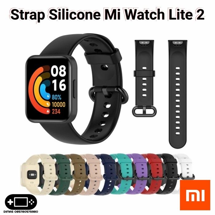 SA Strap Silicone Mi Watch Lite 2 Silicon Redmi Karet Silikon - Putih | Lazada Indonesia