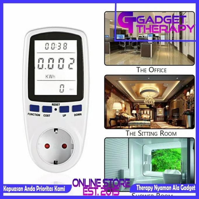 TAFFWARE KWH WATT METER DIGITAL COLOKAN PENGUKUR BIAYA METERAN LISRIK ...